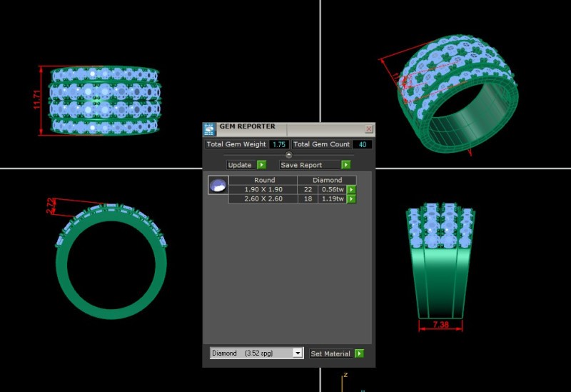Men Ring Cad File Ready For Printing 3D-Druckmodell in Ringe 3DExport