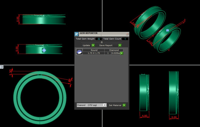 Engage Ring Cad File Ready For Printing 3D 프린트 모델 in 반지 3DExport