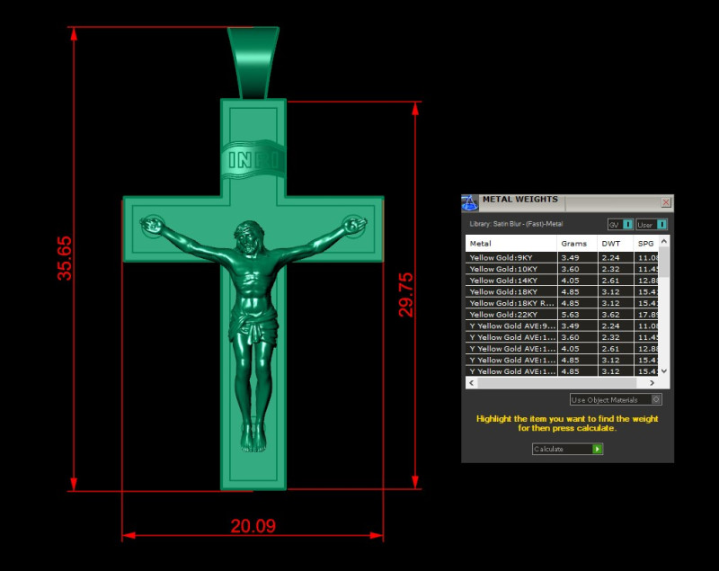 Jesus Christ Pendant Cad File Ready For Printing 3D Print Model in ...