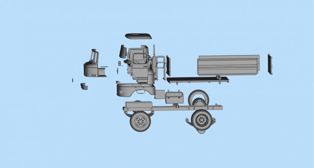 STL Files for 3D Printing German truck w50 short Cab 3D Print Model in ...