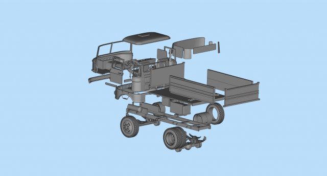 STL Files for 3D Printing German truck w50 short Cab 3D Print Model in ...