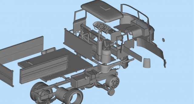 STL Files for 3D Printing German truck w50 short Cab 3D Print Model in ...