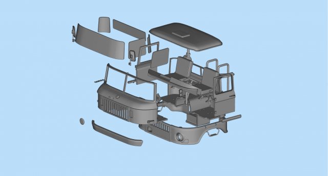 STL Files for 3D Printing German truck w50 short Cab 3D Print Model in ...