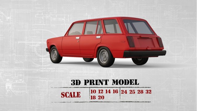 Printables STL Lada Riva Nova Signet Classic Cars 3D Print Model in ...