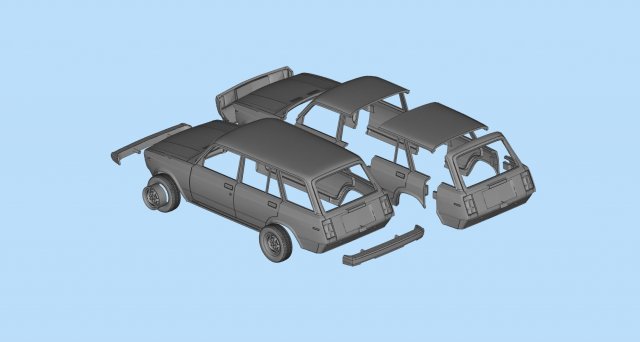 Printables STL Lada Riva Nova Signet Classic Cars 3D Print Model in ...