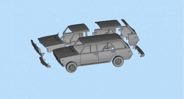Printables STL Lada Riva Nova Signet Classic Cars 3D Print Model in ...