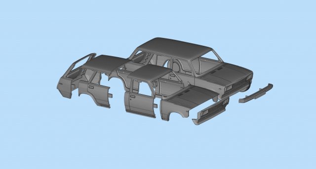 Printables STL Lada Riva Nova Signet Classic Cars 3D Print Model in ...