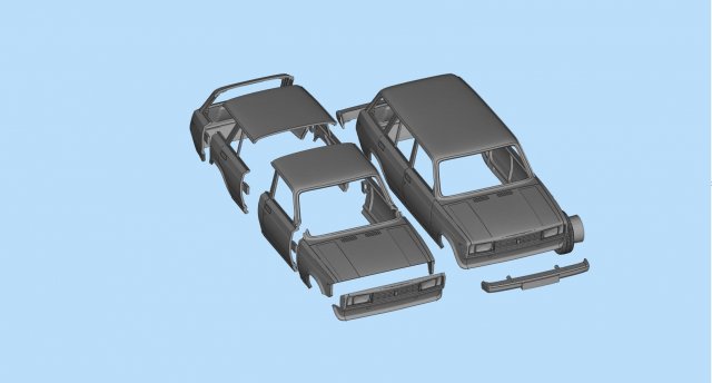 Printables STL Lada Riva Nova Signet Classic Cars 3D Print Model in ...