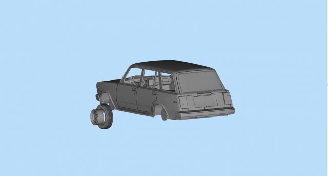 Printables STL Lada Riva Nova Signet Classic Cars 3D Print Model in ...