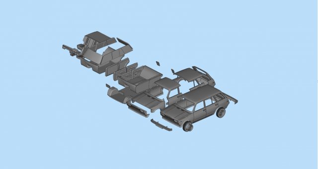 Printables STL Lada Riva Nova Signet Classic Cars 3D Print Model in ...