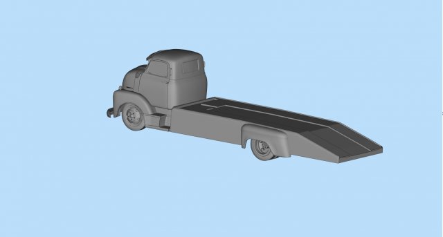 Printable STL Custom Hauler Built Ramp Tow Truck COE 3D Print Model in ...