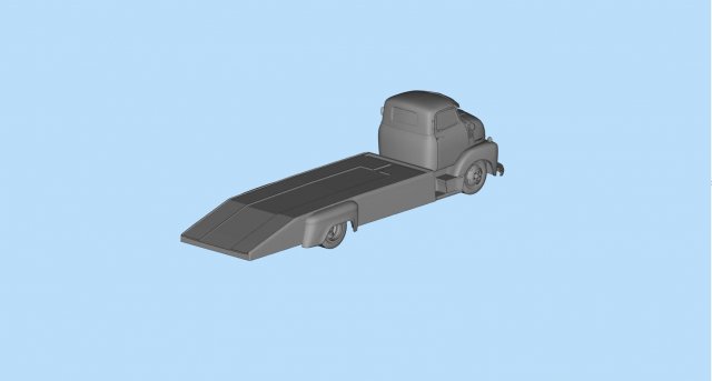 Printable STL Custom Hauler Built Ramp Tow Truck COE 3D Print Model in ...