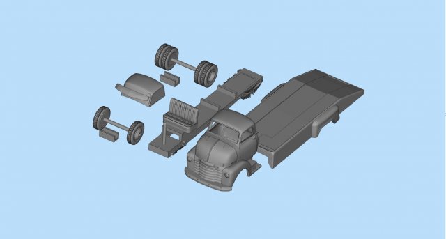 Printable STL Custom Hauler Built Ramp Tow Truck COE 3D Print Model in ...