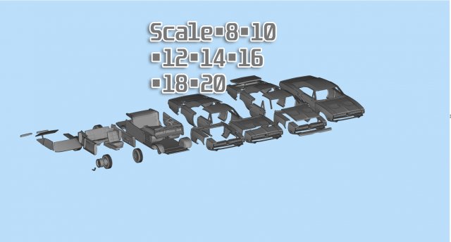 Car 3d printing models Charger second gen 3D Print Model in Automotive ...