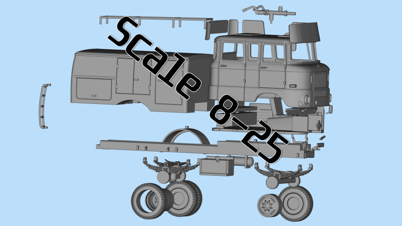 DDR 1969 IFA W50 TLF16 tanker feuerwehr 3d print file car 3D Print ...