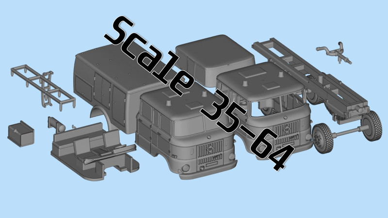 DDR 1969 IFA W50 TLF16 tanker feuerwehr 3d print file car 3D Print ...