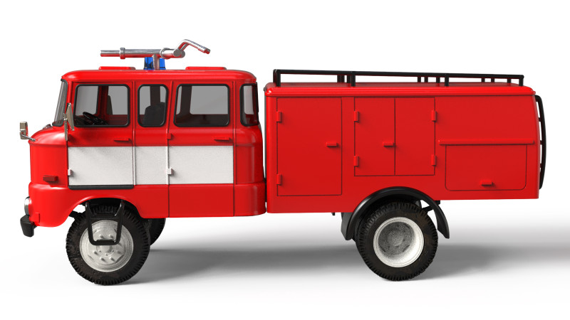DDR 1969 IFA W50 TLF16 tanker feuerwehr 3d print file car 3D Print ...