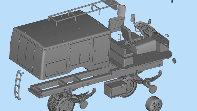 DDR 1969 IFA W50 TLF16 tanker feuerwehr 3d print file car 3D Print ...