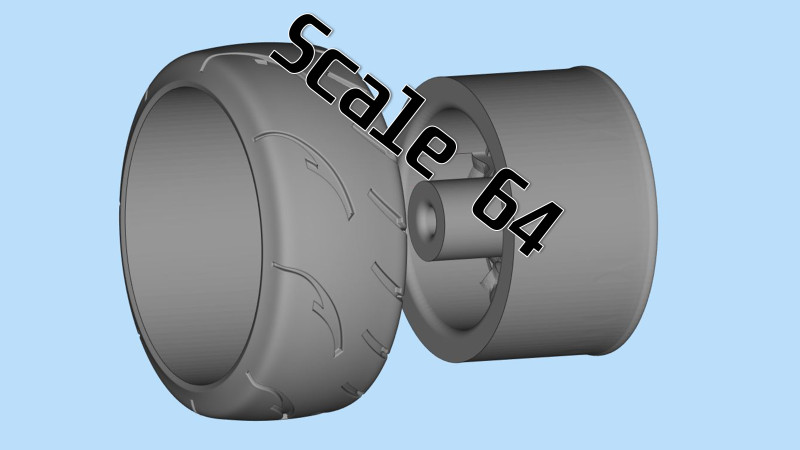 3d resin printer stl files Tire Rims Wheel set for miniatures car 3D ...