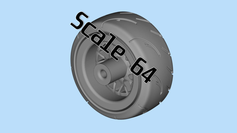 Scale Wheel STL Model for 3D Printing Includes Tire Rim Parts 3D Print ...