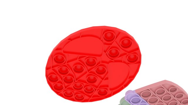 Pop It Fidget Toys Set 3D Model in Toys 3DExport