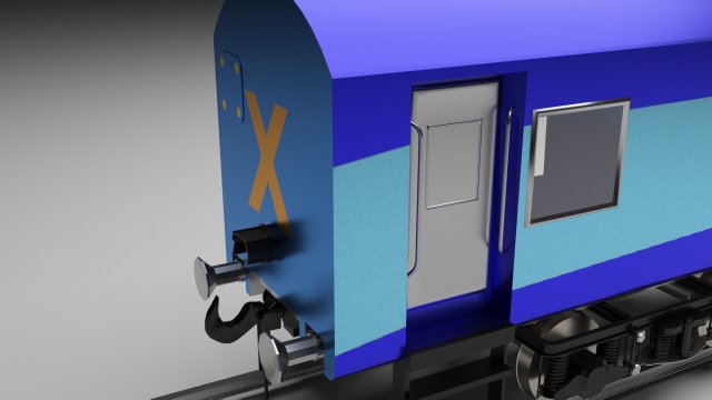 Train 3D Model in Train 3DExport