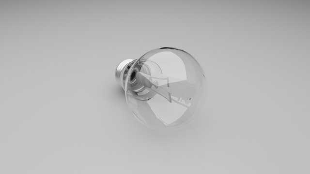 Light Bulb 3D Model in Bulb 3DExport
