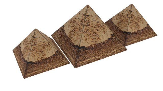 Giza Pyramids 3D Model in Landmarks 3DExport