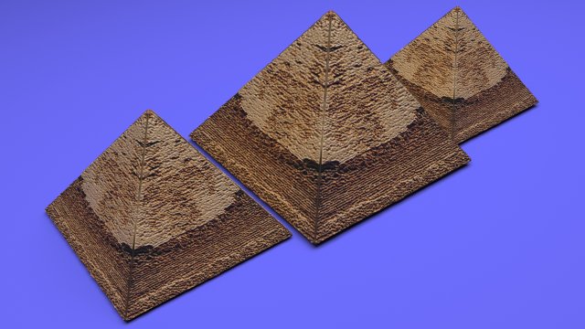 Giza Pyramids 3D Model in Landmarks 3DExport