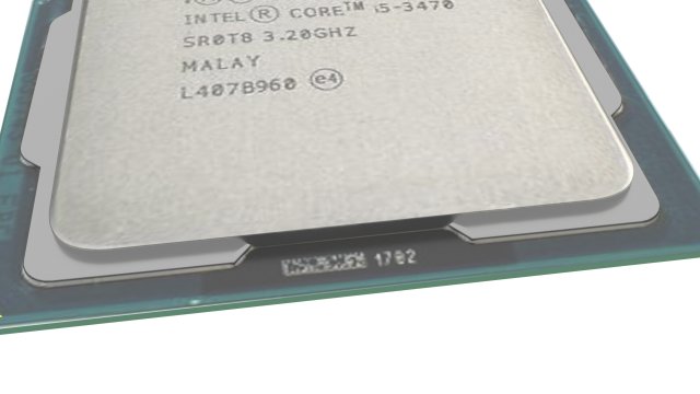 Processor 3D Model in Computer 3DExport