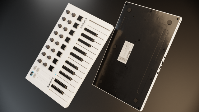 Arturia MiniLab MK2 MIDI Keyboard 3D Model in Electronic 3DExport