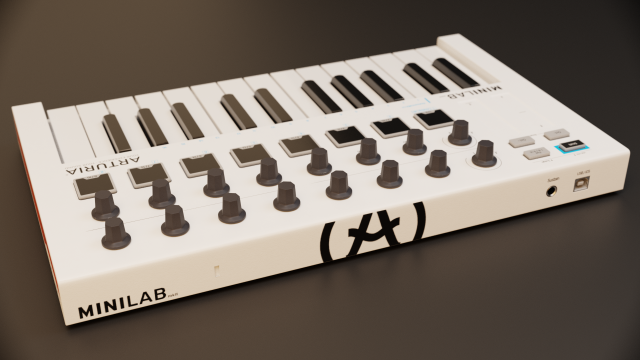 Arturia MiniLab MK2 MIDI Keyboard 3D Model in Electronic 3DExport