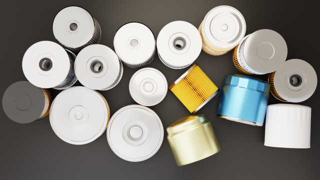 Automotive Filter Pack 3D Model in Parts of auto 3DExport