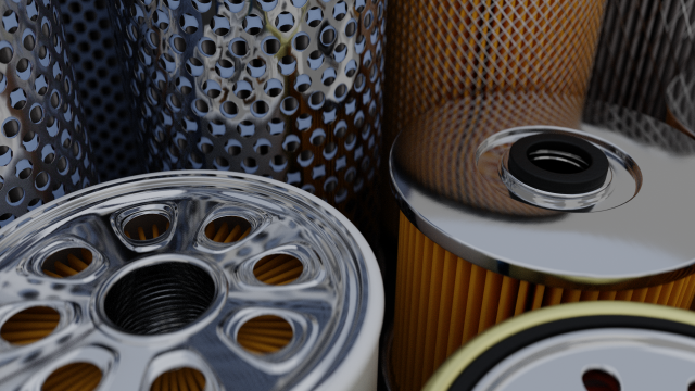 Automotive Filter Pack 3D Model in Parts of auto 3DExport