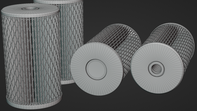 Automotive Filter Pack 3D Model in Parts of auto 3DExport