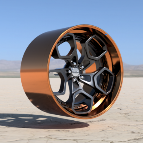 ROTIFORM HUR-T 19 INCH RIMS WITH ADVAN TIRES FOR SCALE AND DIECAST ...