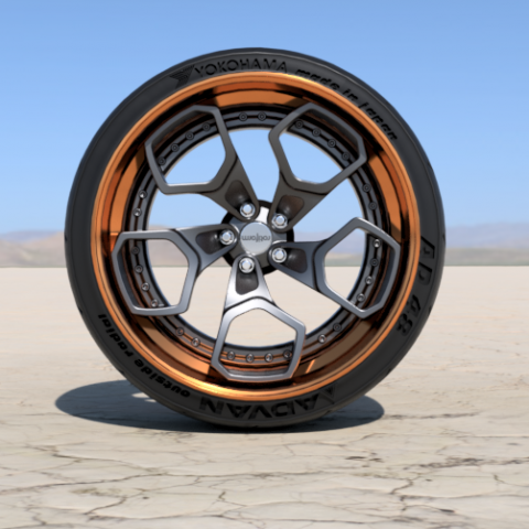 ROTIFORM HUR-T 19 INCH RIMS WITH ADVAN TIRES FOR SCALE AND DIECAST ...