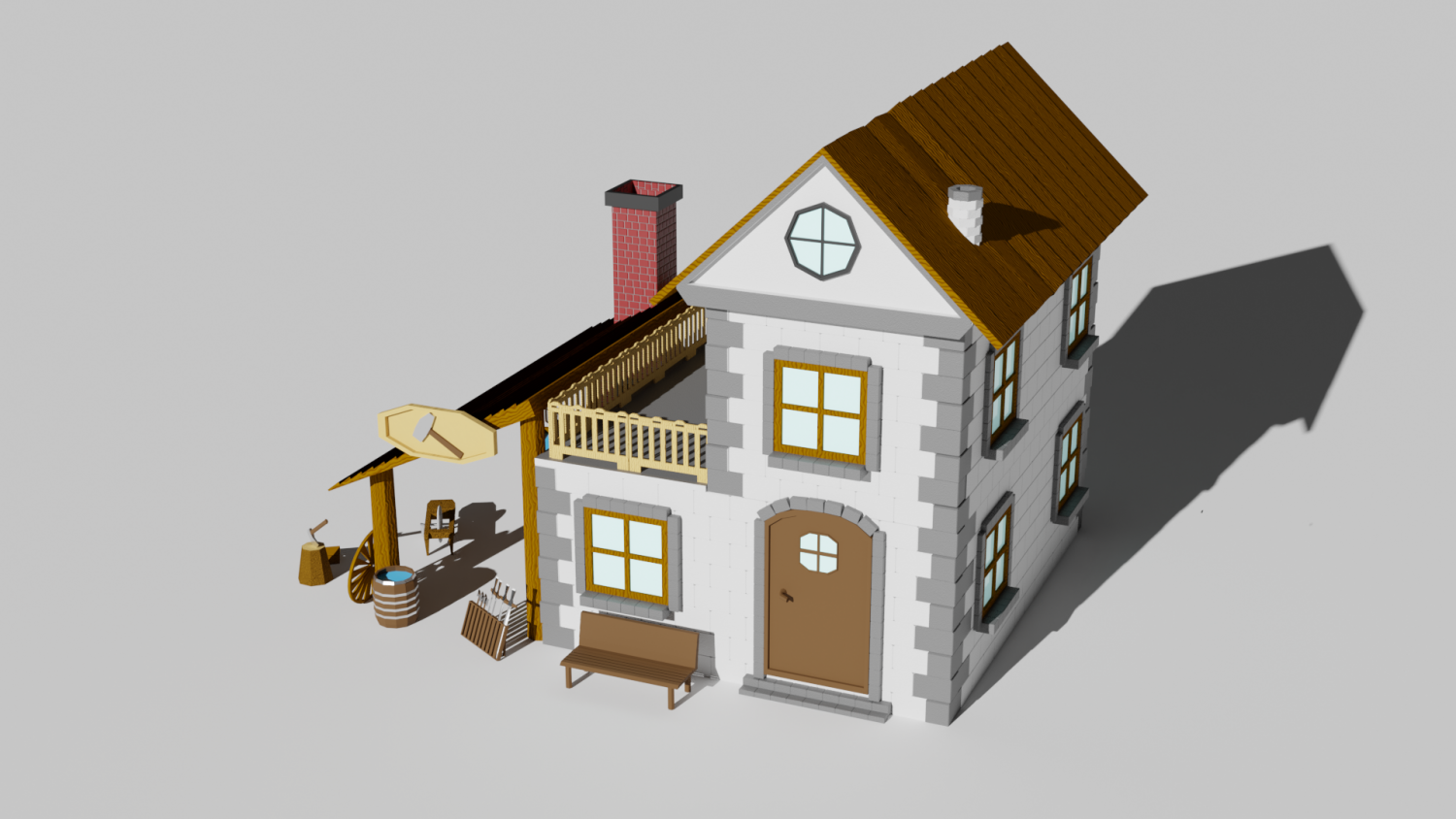 Low poly forge pbr game ready Free low-poly 3D Models in Buildings 3DExport