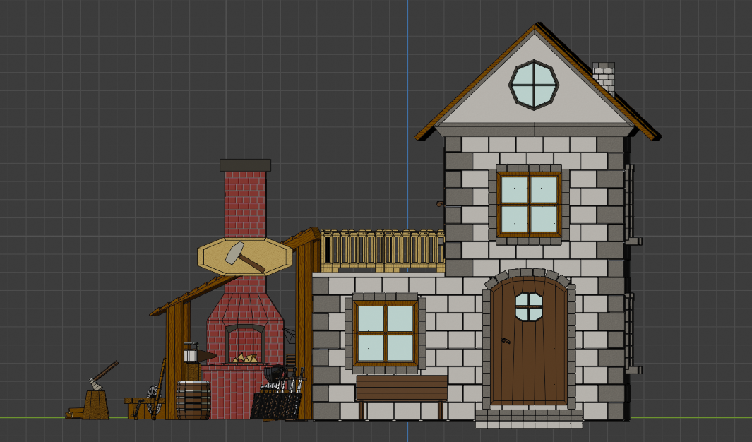 Low poly forge pbr game ready Free low-poly 3D Models in Buildings 3DExport