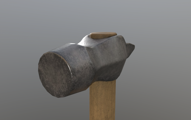 Hammer 3D Model in Tools 3DExport