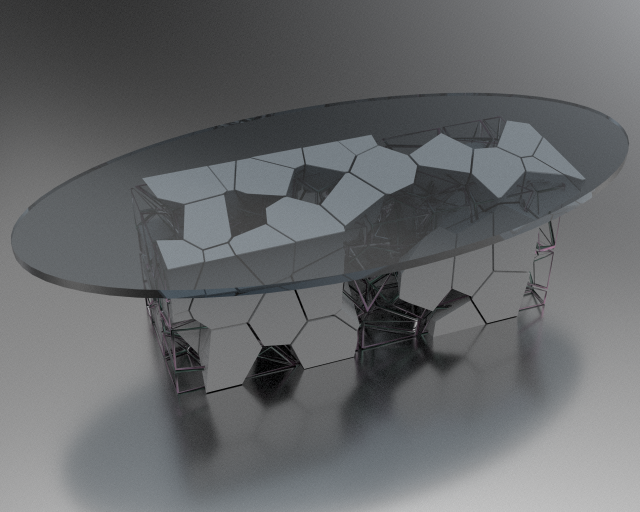 Parametric Table 3D Model in Table 3DExport