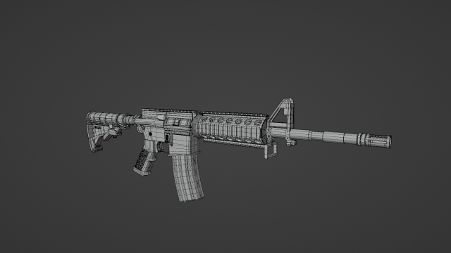 NATO Set of a modern soldier with a pack of weapons RIG 3D Model in Man ...