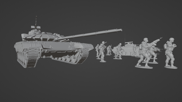 Set of Armies of the CIS countries Forces 25 STL models 3D Model in ...