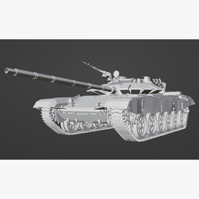 Tank T 72 B3 STL 3D Model in Tank 3DExport