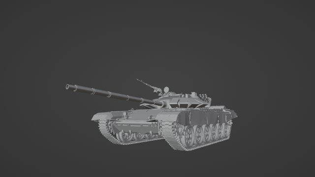 Tank T 72 B3 STL 3D Model in Tank 3DExport