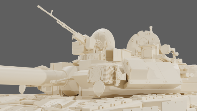 Main battle tank T90A Vladimirova STL 3D Model in Tank 3DExport