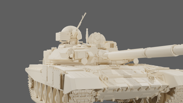 Main battle tank T90A Vladimirova STL 3D Model in Tank 3DExport