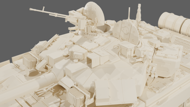 Main battle tank T90A Vladimirova STL 3D Model in Tank 3DExport