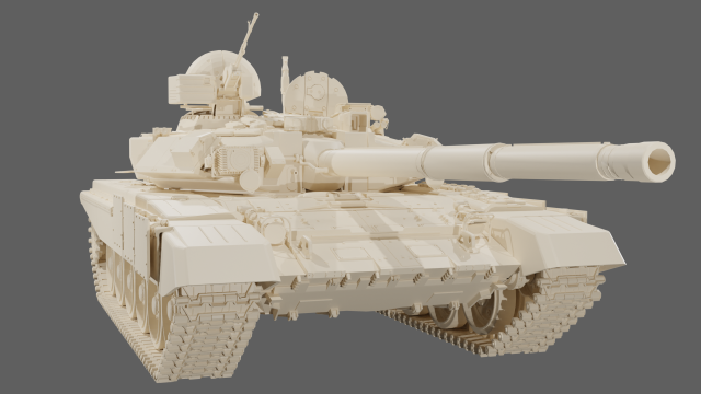 Main battle tank T90A Vladimirova STL 3D Model in Tank 3DExport