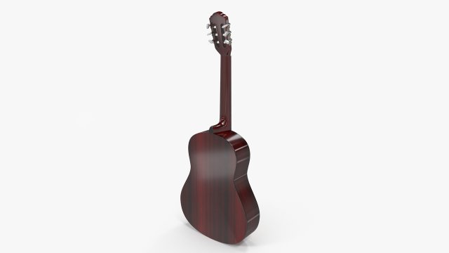 Classical Guitar 3D Model in Guitar 3DExport
